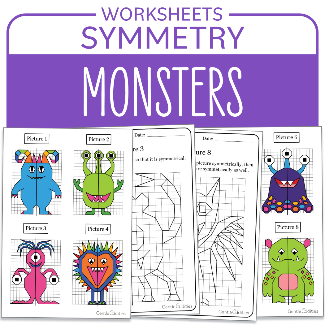 Back to School Activity - School Math Symmetry and Coloring | Made By ...