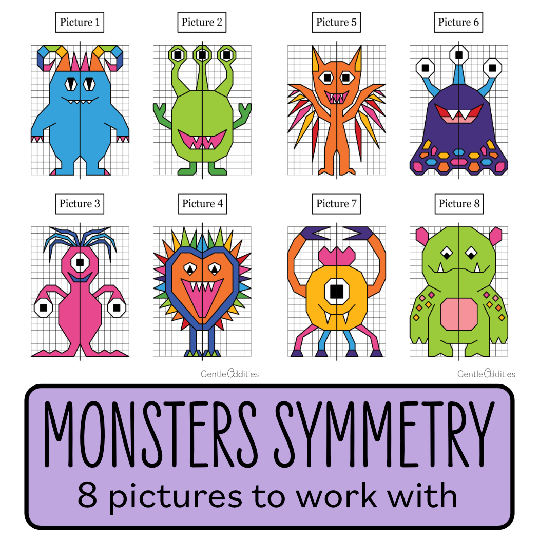 Summer Symmetry and Coloring Math Centers | Made By Teachers