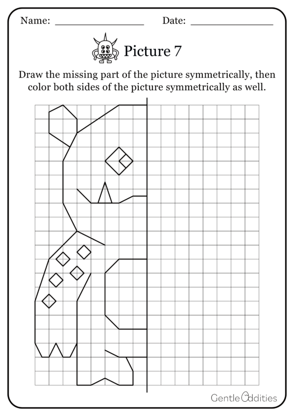 Summer Symmetry and Coloring Math Centers - Made By Teachers
