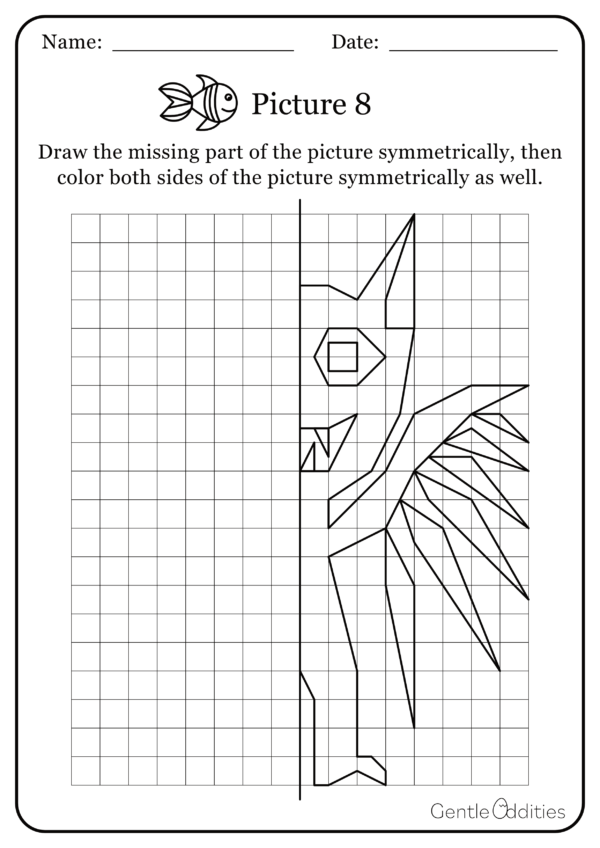 Summer Symmetry and Coloring Math Centers | Made By Teachers