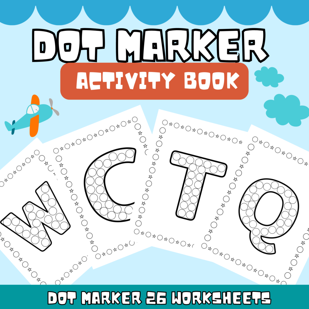 Alphabet and Letter Dabs Dot Marker Activity A to Z (Worksheets) | Made ...