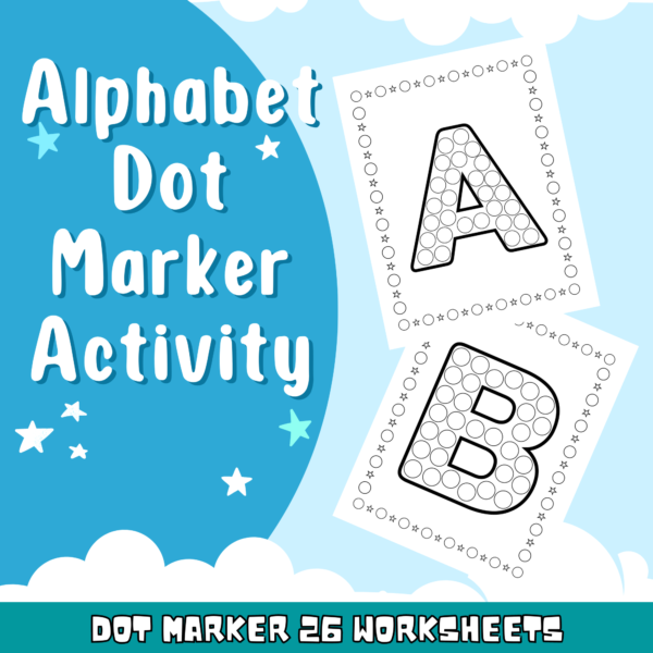 Alphabet and Letter Dabs Dot Marker Activity A to Z (Worksheets) | Made ...