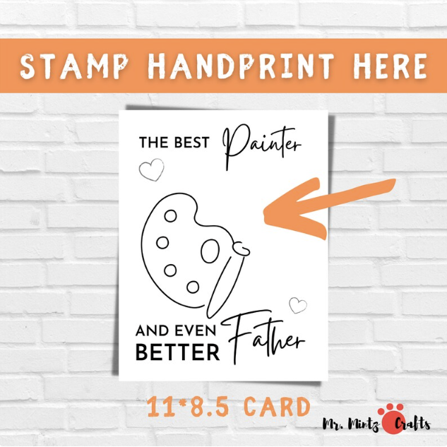 Handprint and Fingerprint Art for Father's Day | Father’s Day Card ...