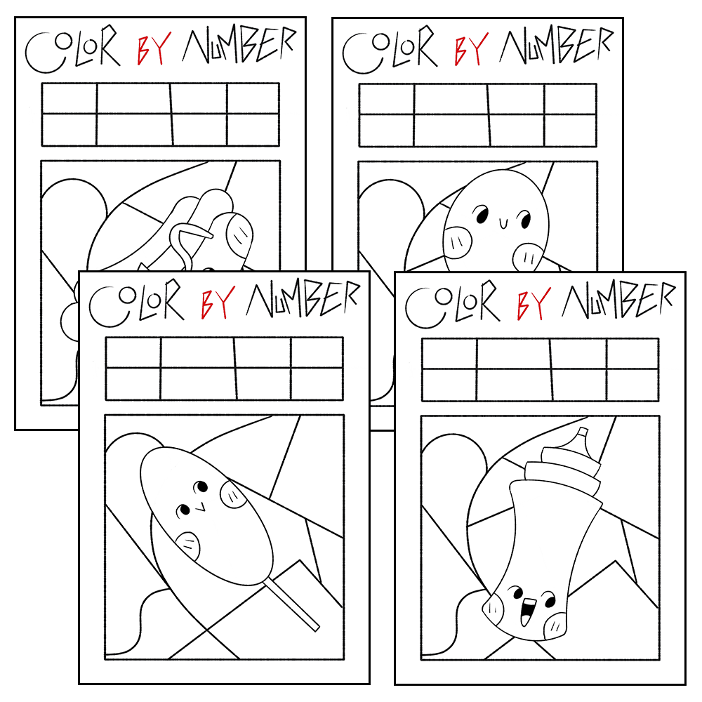 Fast Food Editable Color By Code Worksheets Activity, Fast Food Color ...