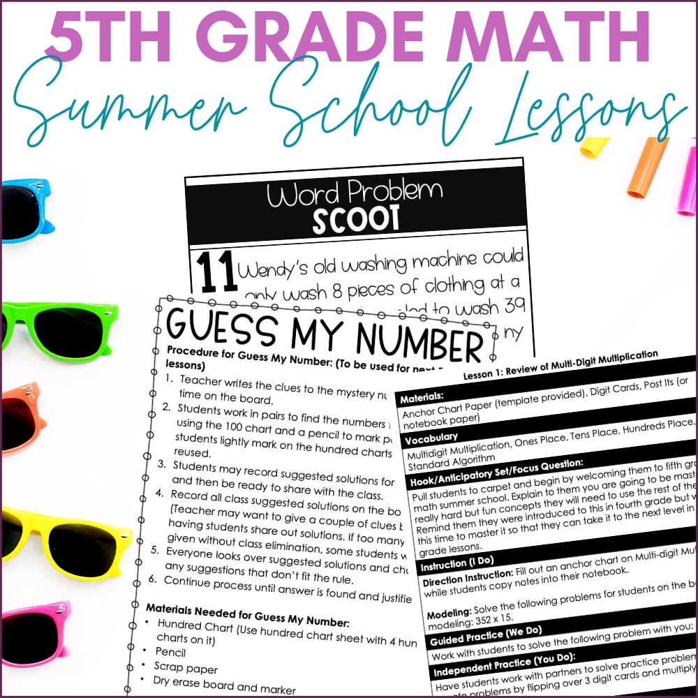 5th Grade Math Summer School Curriculum | Made By Teachers