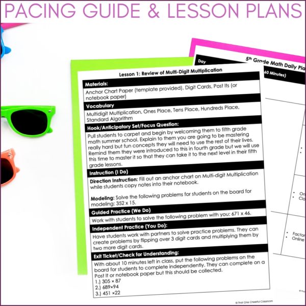 5th Grade Math Summer School Curriculum | Made By Teachers