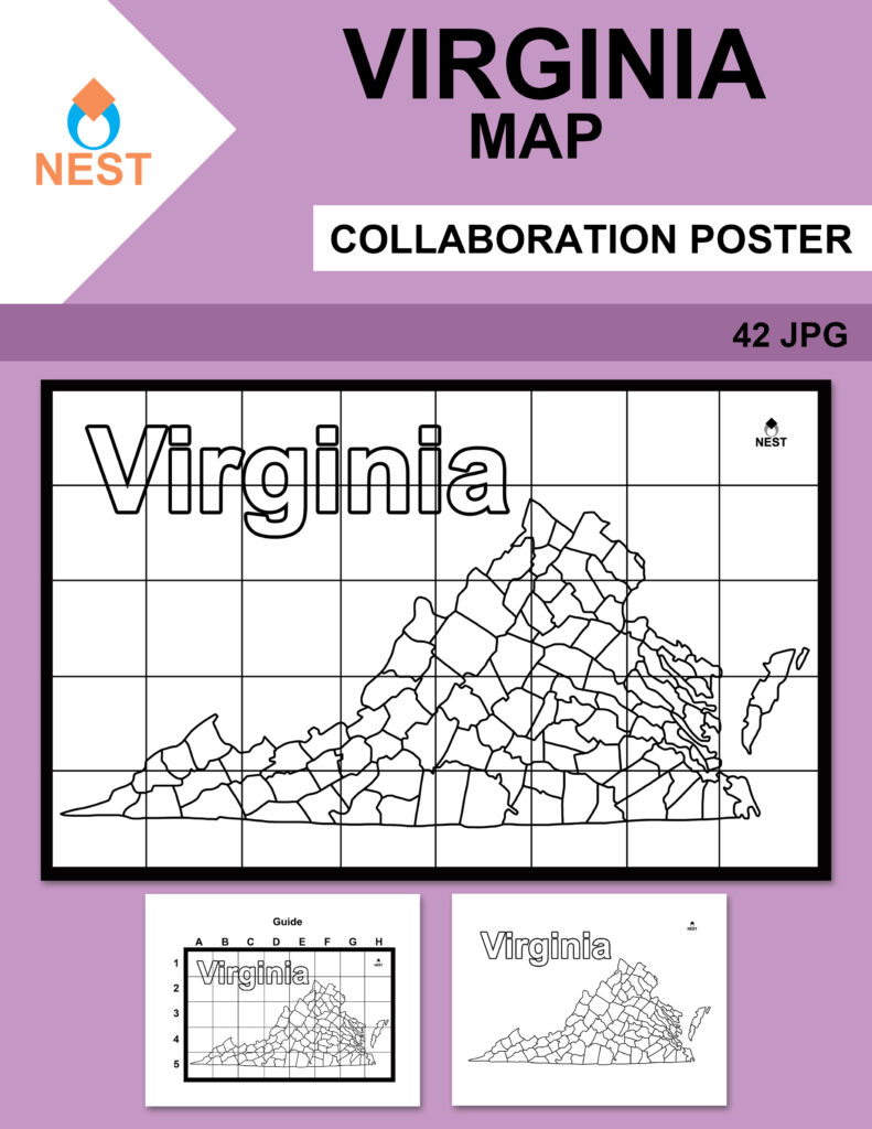Virginia Map Collaboration Poster | Made By Teachers