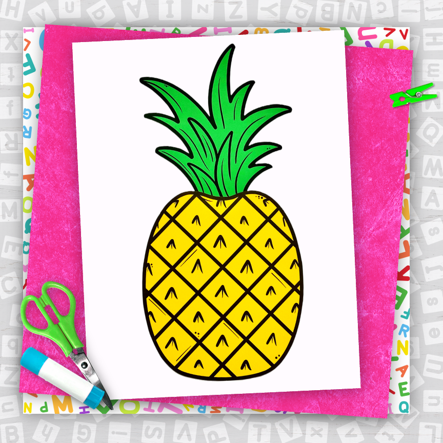 Pineapple Craft | Fruit Craft | Nutrition Activity | Summer Craft ...