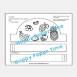 Fruits Summer Paper Crown Headband Printable Coloring Spring Craft ...