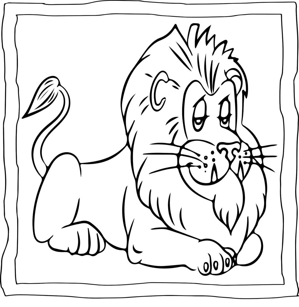 Lion Coloring Book : Easy and Fun Lions Coloring Pages for Kids | Made ...
