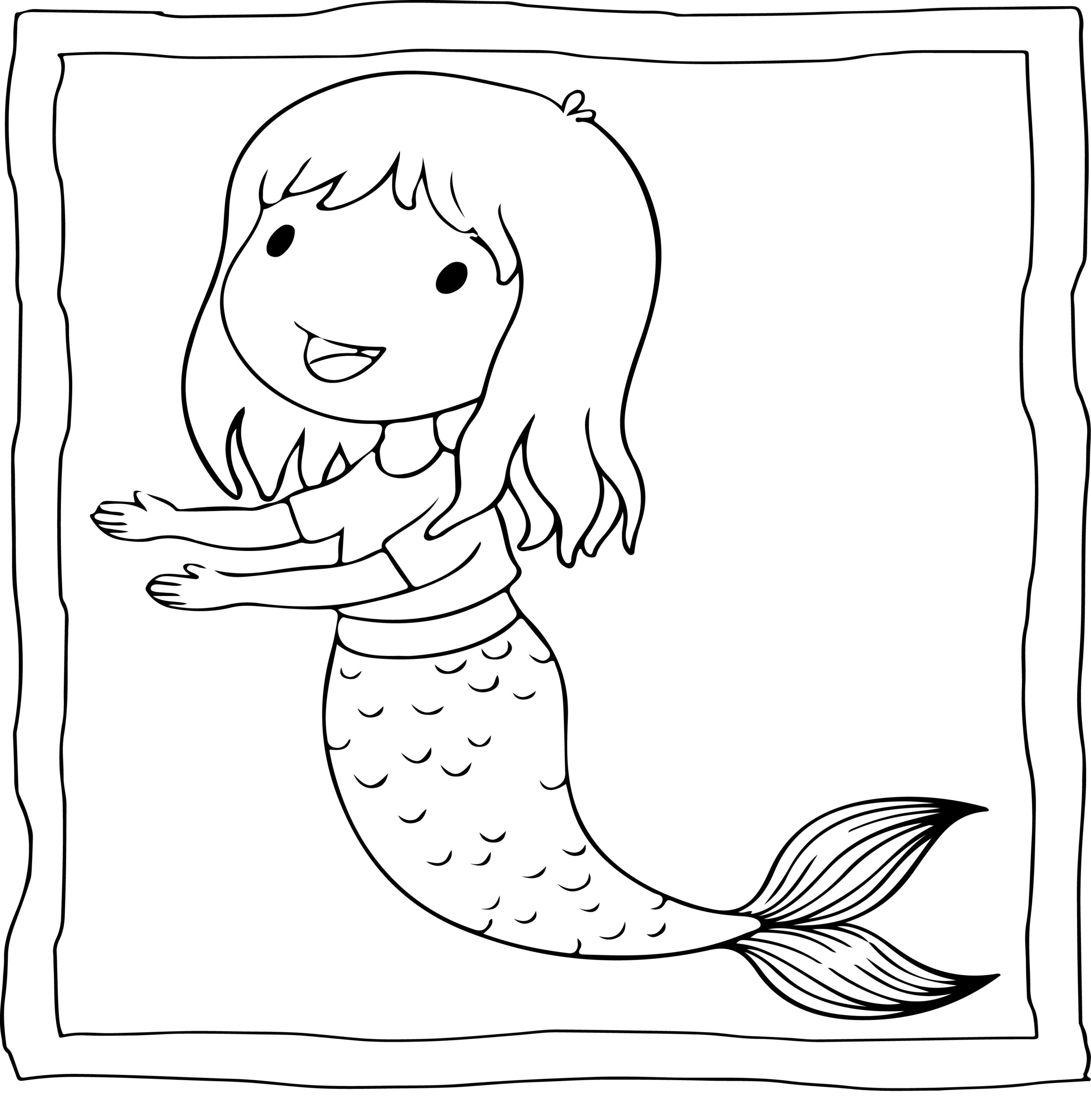 Mermaid Coloring Book : Easy and Fun Mermaid Coloring Pages for Kids ...