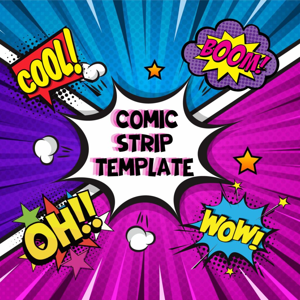 comic strip template Pages, Comic Book and Graphic Novel Page Templates ...