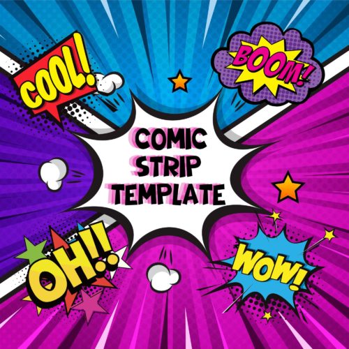 comic strip template Pages, Comic Book and Graphic Novel Page Templates ...