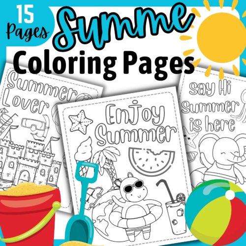 Summer Coloring Pages | End of The Year Coloring Sheets With Quotes ...