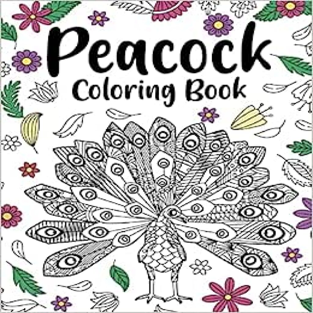Peacock Coloring Book : Easy and Fun Peacock Coloring Pages for Kids ...