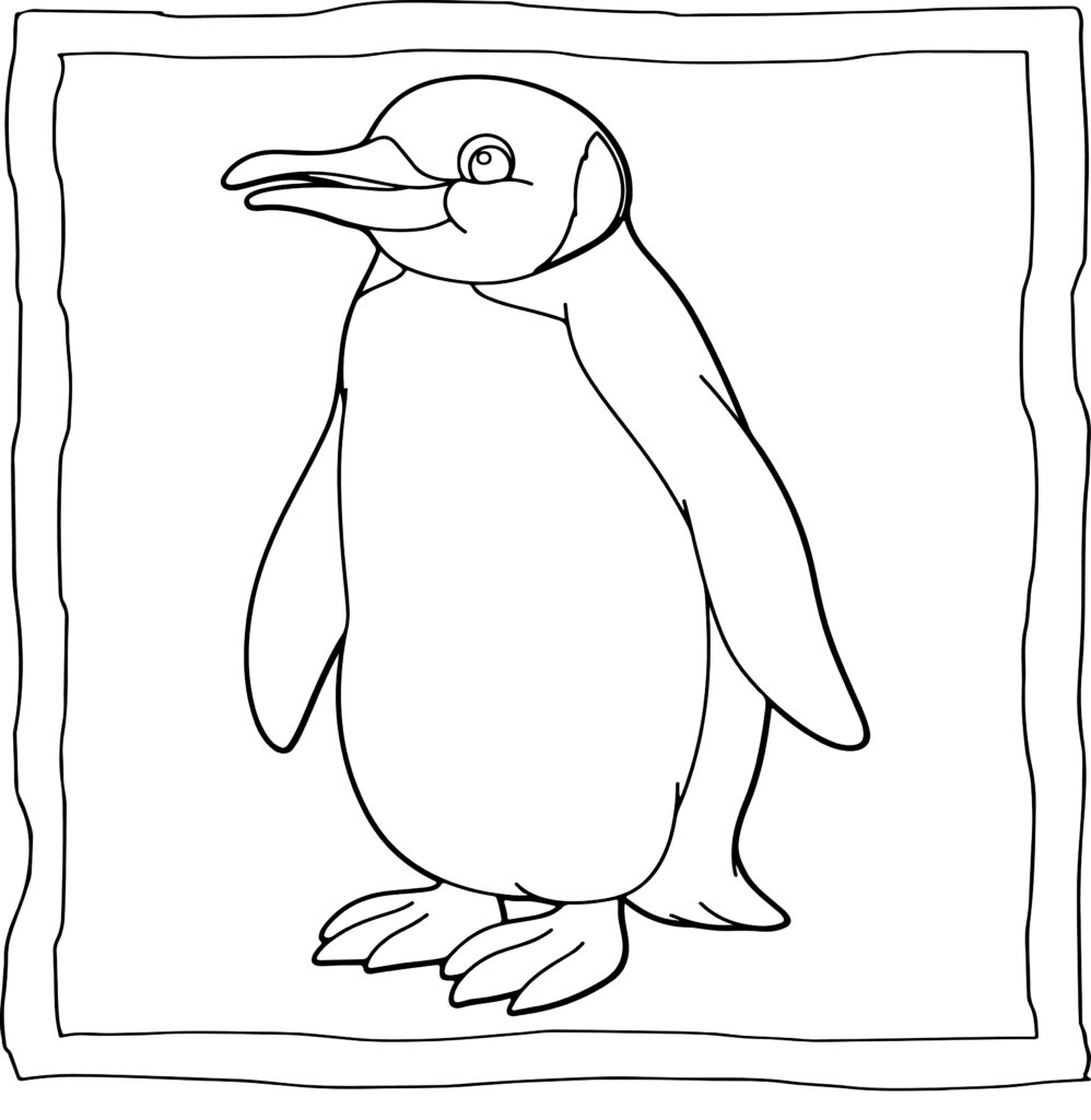Penguin Coloring Book : Easy and Fun Penguin Coloring Pages for Kids ...
