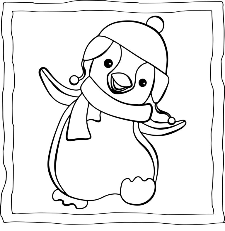 Penguin Coloring Book : Easy and Fun Penguin Coloring Pages for Kids ...