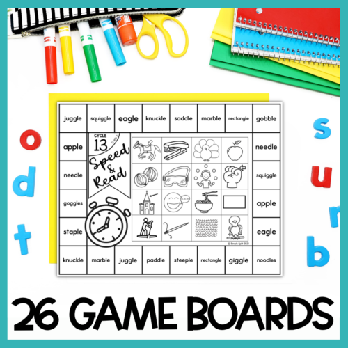 2nd Grade Phonics Speed & Read Game Boards | Phonics Activity for ...