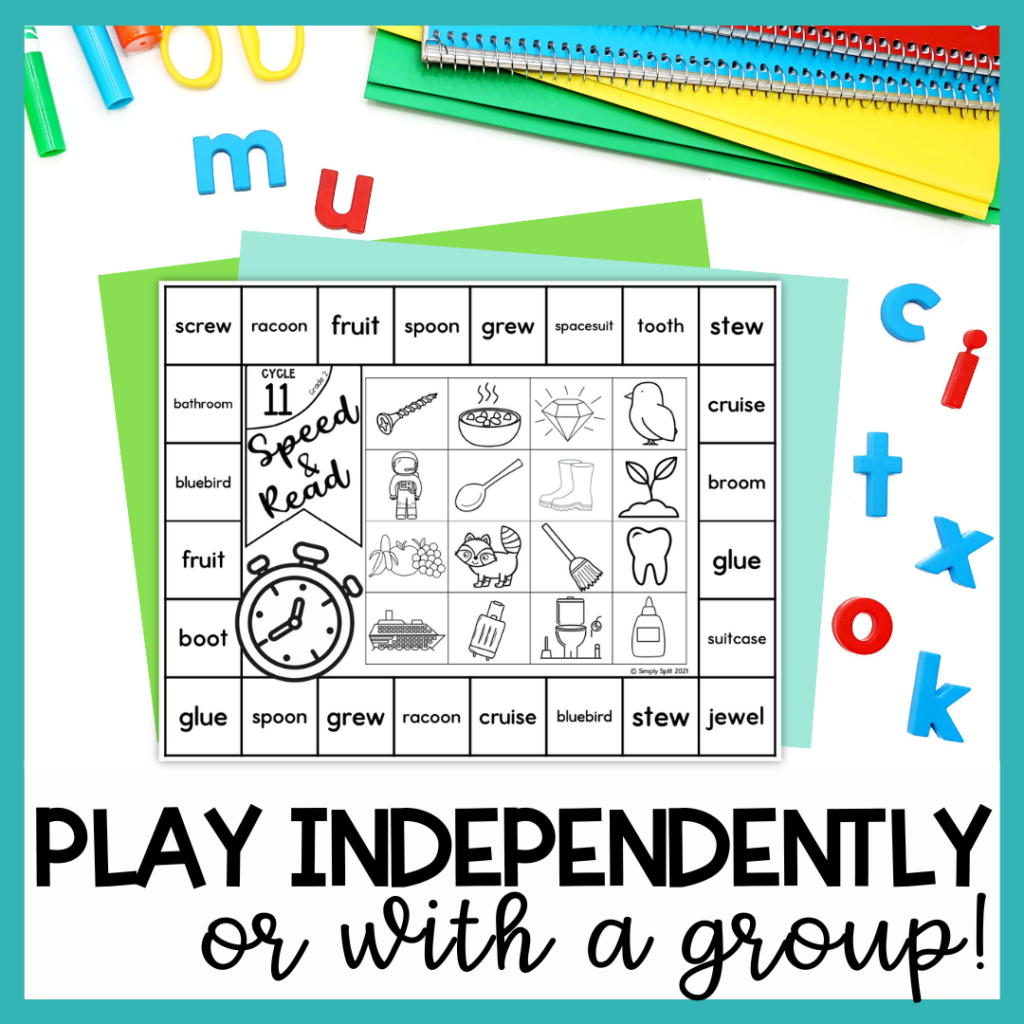 2nd Grade Phonics Speed & Read Game Boards | Phonics Activity for ...