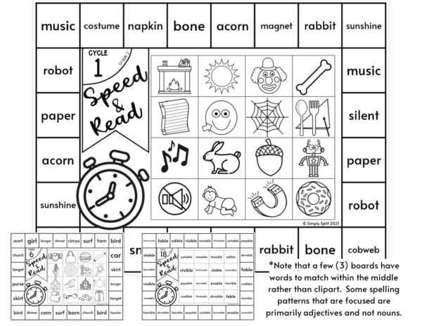 2nd Grade Phonics Speed & Read Game Boards | Phonics Activity for ...