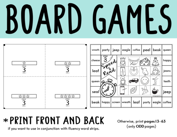 2nd Grade Phonics Speed & Read Game Boards | Phonics Activity for ...