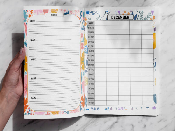 Family Planner 2024 - 5 Columns Monthly Calendar Journal and Schedule ...