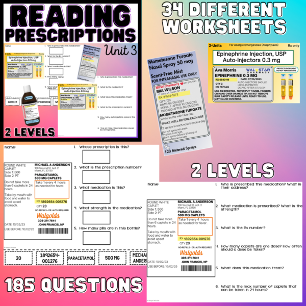 Reading Prescriptions BUNDLE - Functional Reading - Life Skills ...