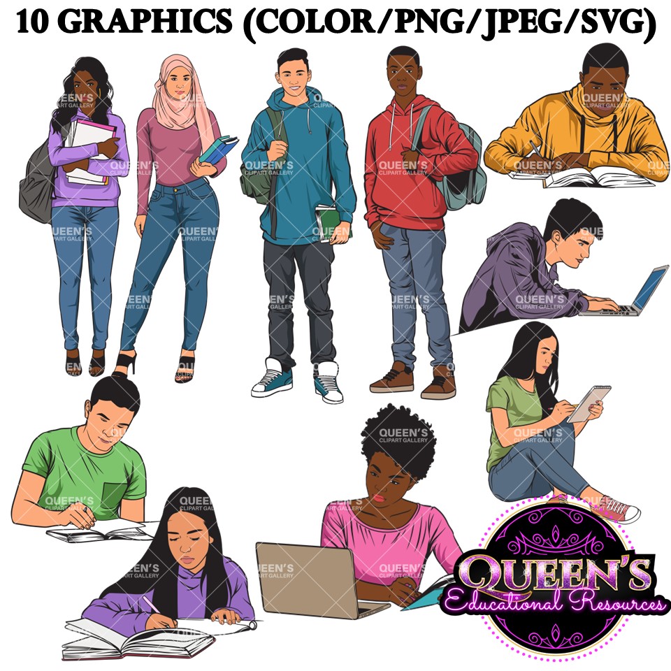 Teens Clipart | High School Teenagers Clipart | Teenagers Clipart ...