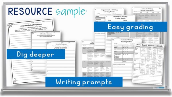 Mythology Unit - Middle School Paired Reading, Prompts - Print and ...