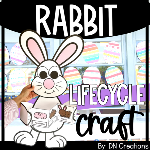 Rabbit Life Cycle Craft l Rabbit Science Craft l Bunny Craft for Easter ...