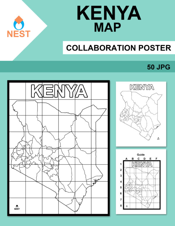 Kenya Map Collaboration Poster | Made By Teachers
