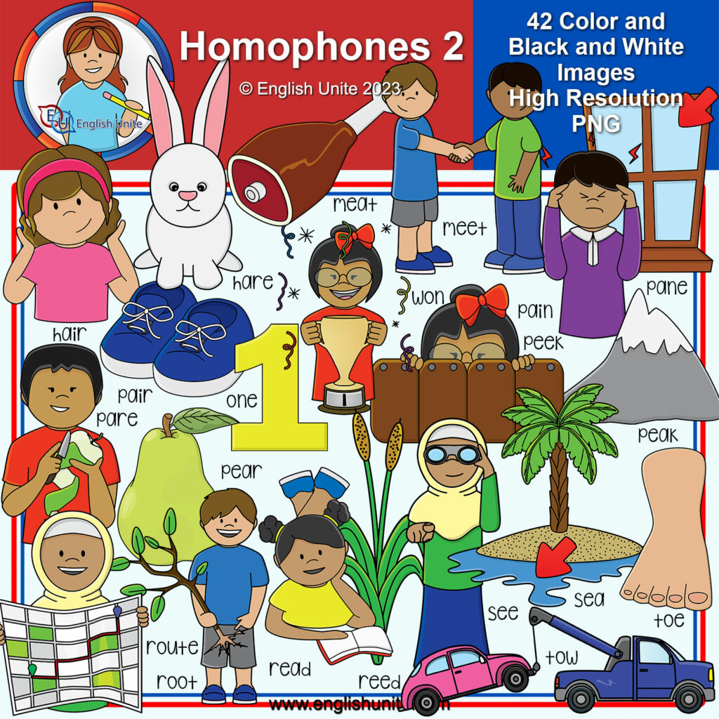 Clip Art - Homophones Bundle | Made By Teachers