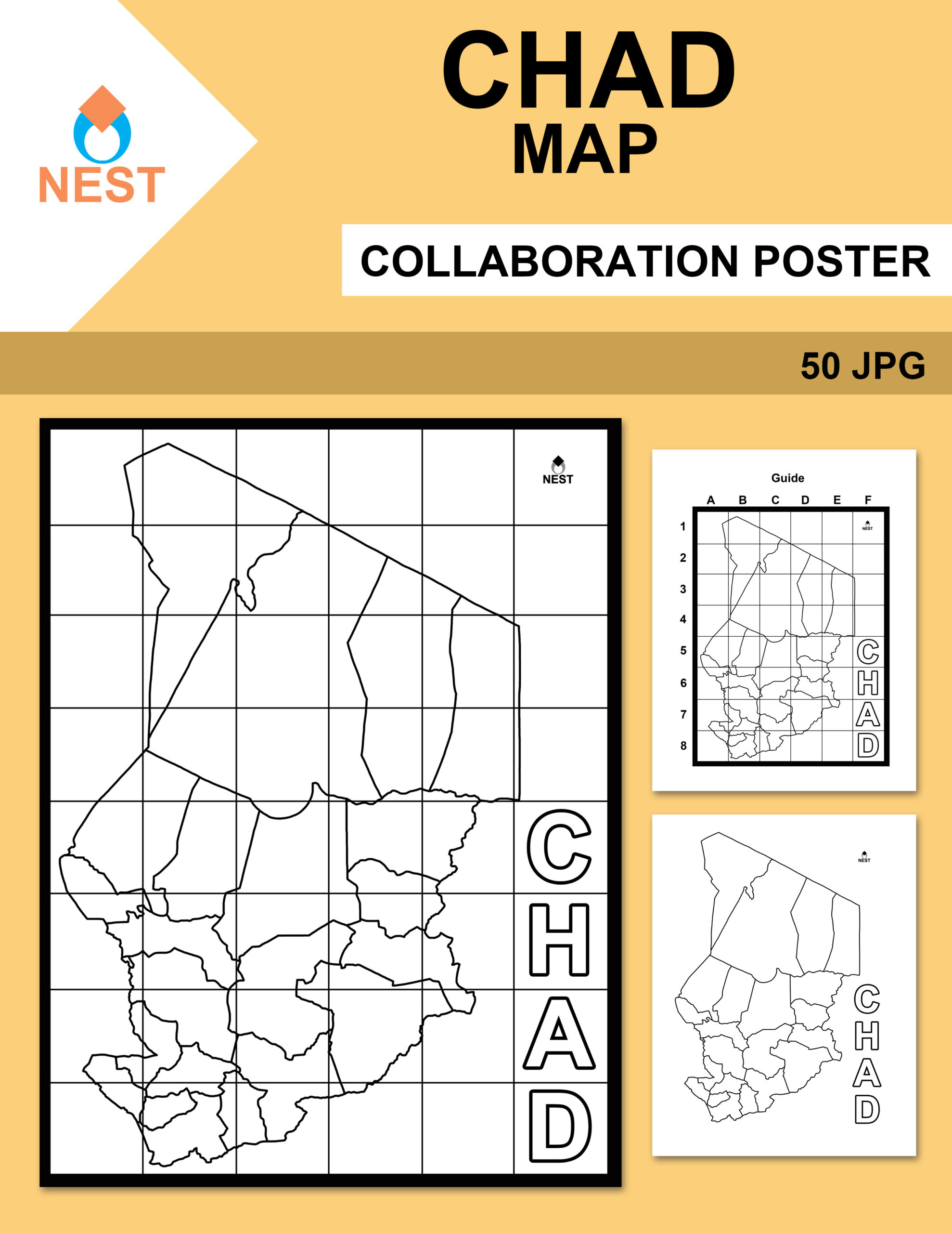 Chad Map Collaboration Poster | Made By Teachers