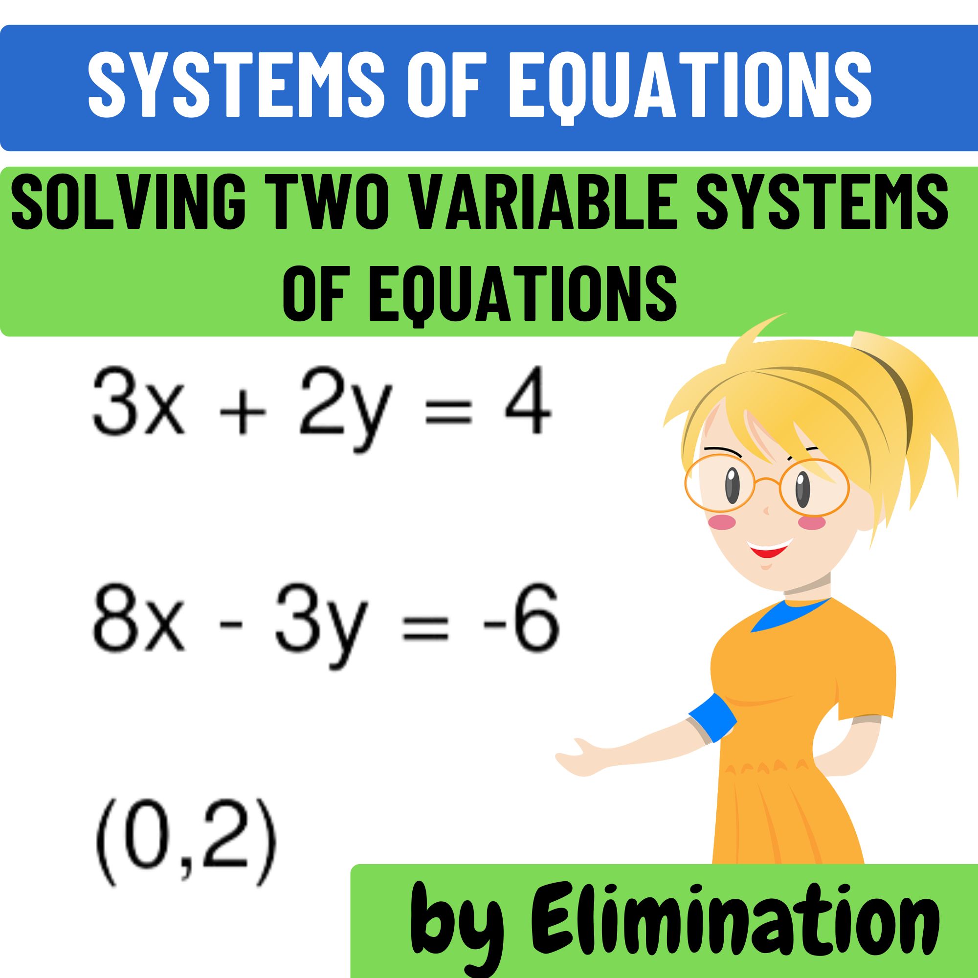 Systems Of Equations Solving Two Variable Systems Of Equations By