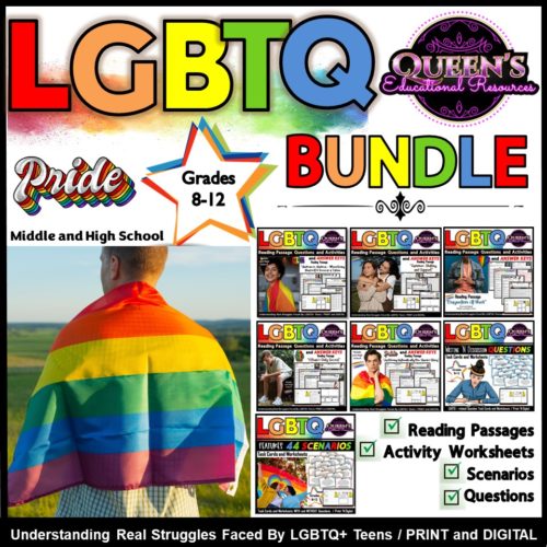 LGBTQ Reading Passage | LGBTQ Activities | LGBTQ Worksheets | Pride ...