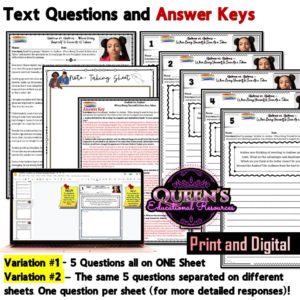 LGBTQ Reading Passage | LGBTQ Activities | LGBTQ Worksheets | Pride Month BUNDLE | Made By Teachers