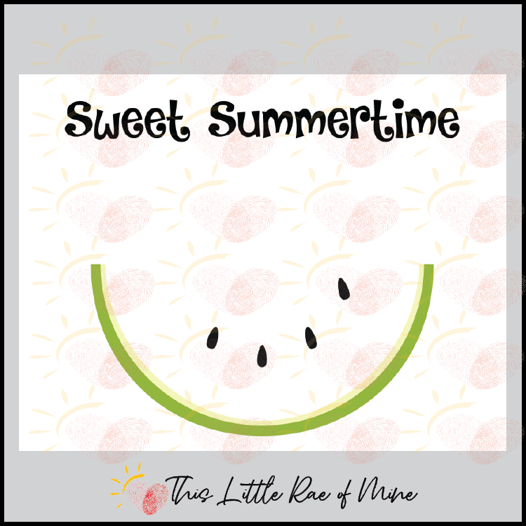 Sweet Summertime - watermelon - Summer - Handprint Art - footprint ...