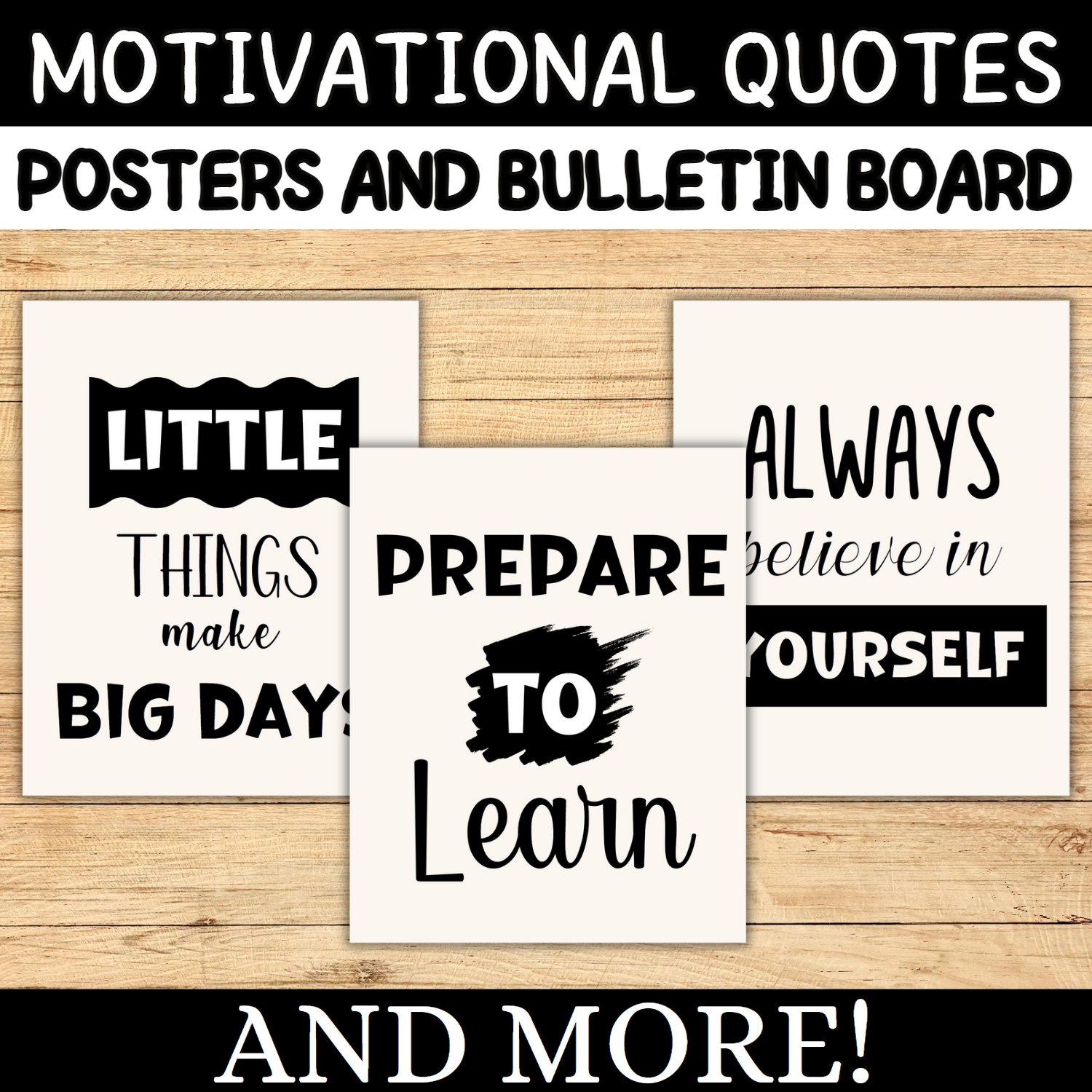 Empower Your Classroom with our Educational Poster Collection - Black ...