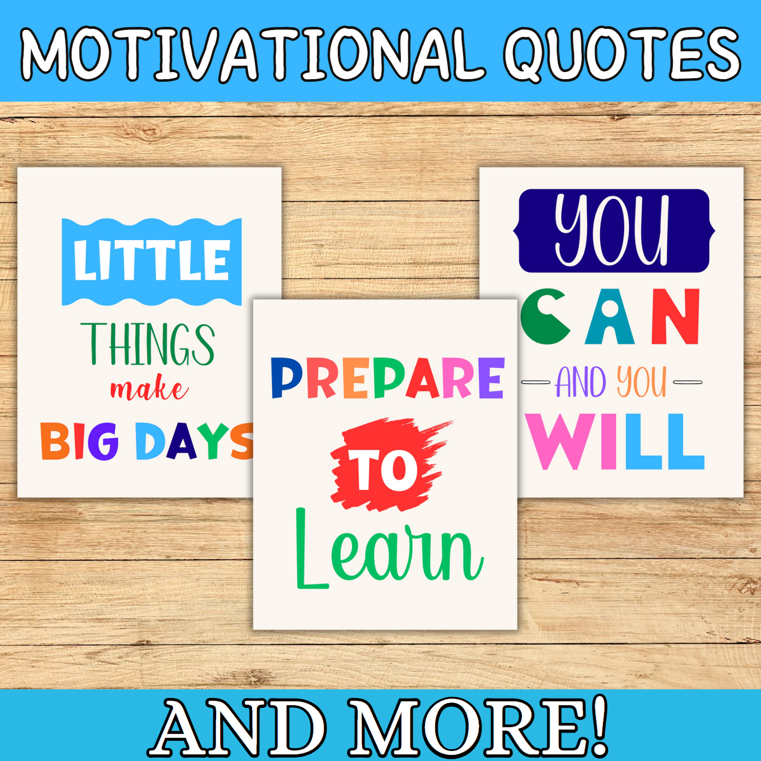 Motivate Your Students with Inspirational Classroom Quote Posters ...