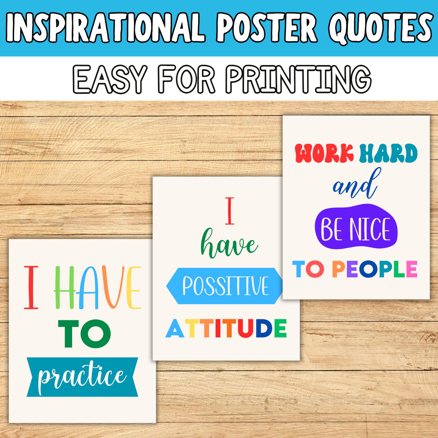 Motivate Your Students with Inspirational Classroom Quote Posters ...