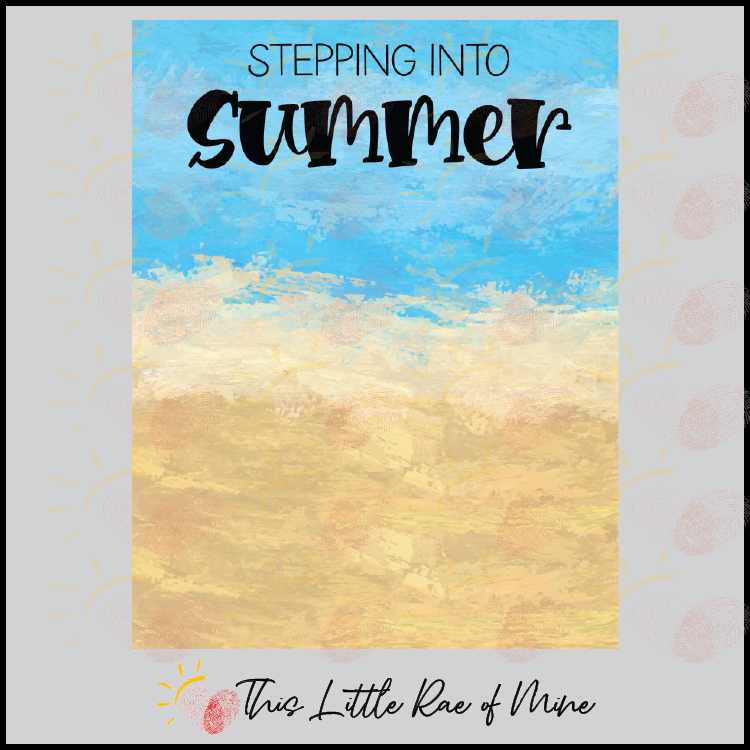 Stepping into Summer - beach - sand - footprint - Handprint Art ...