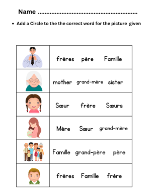 French Family Members Flashcards &Worksheets. Vocab & activity games ...