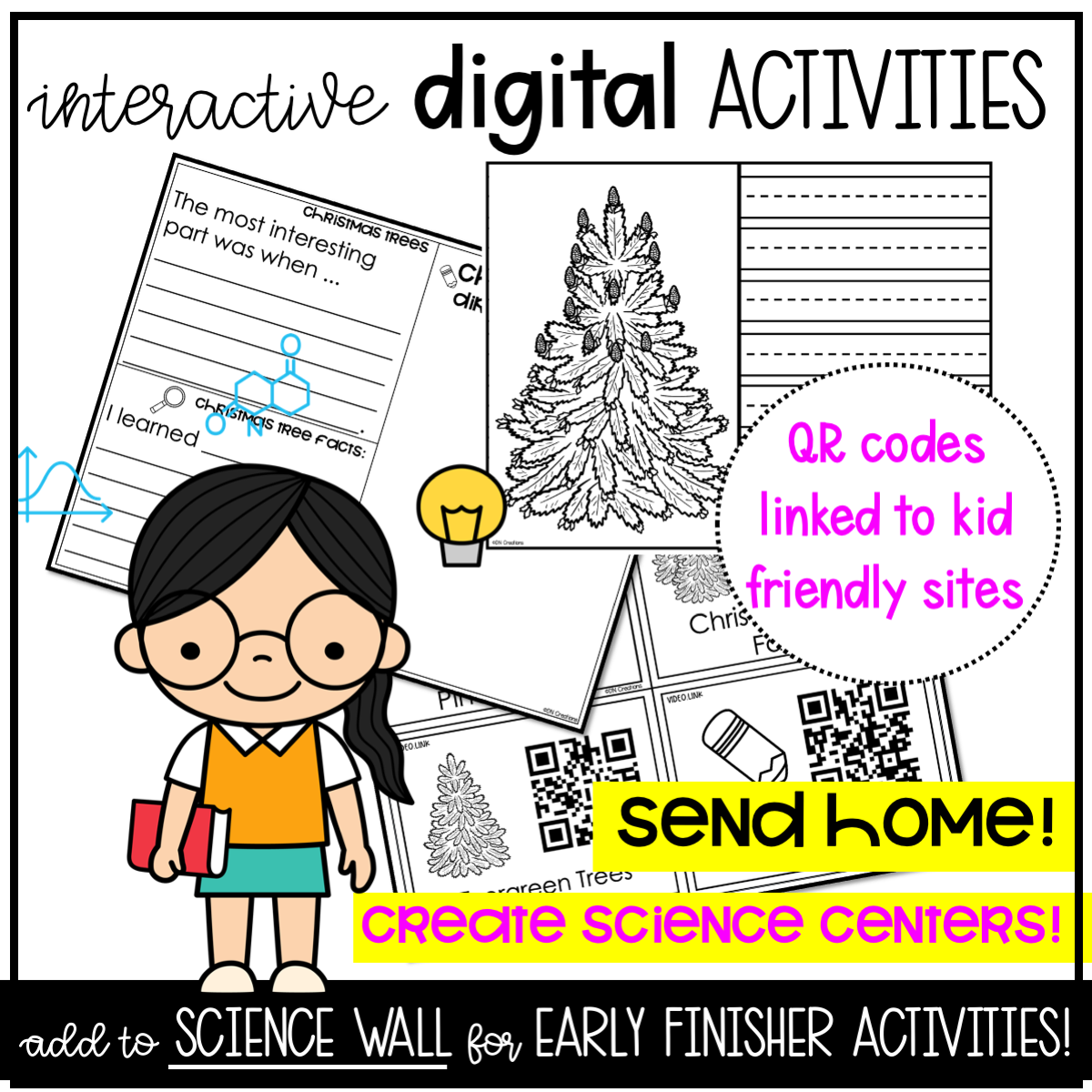 Send HOME Science Spruce Tree Life Cycle | Christmas Tree Lifecycle ...