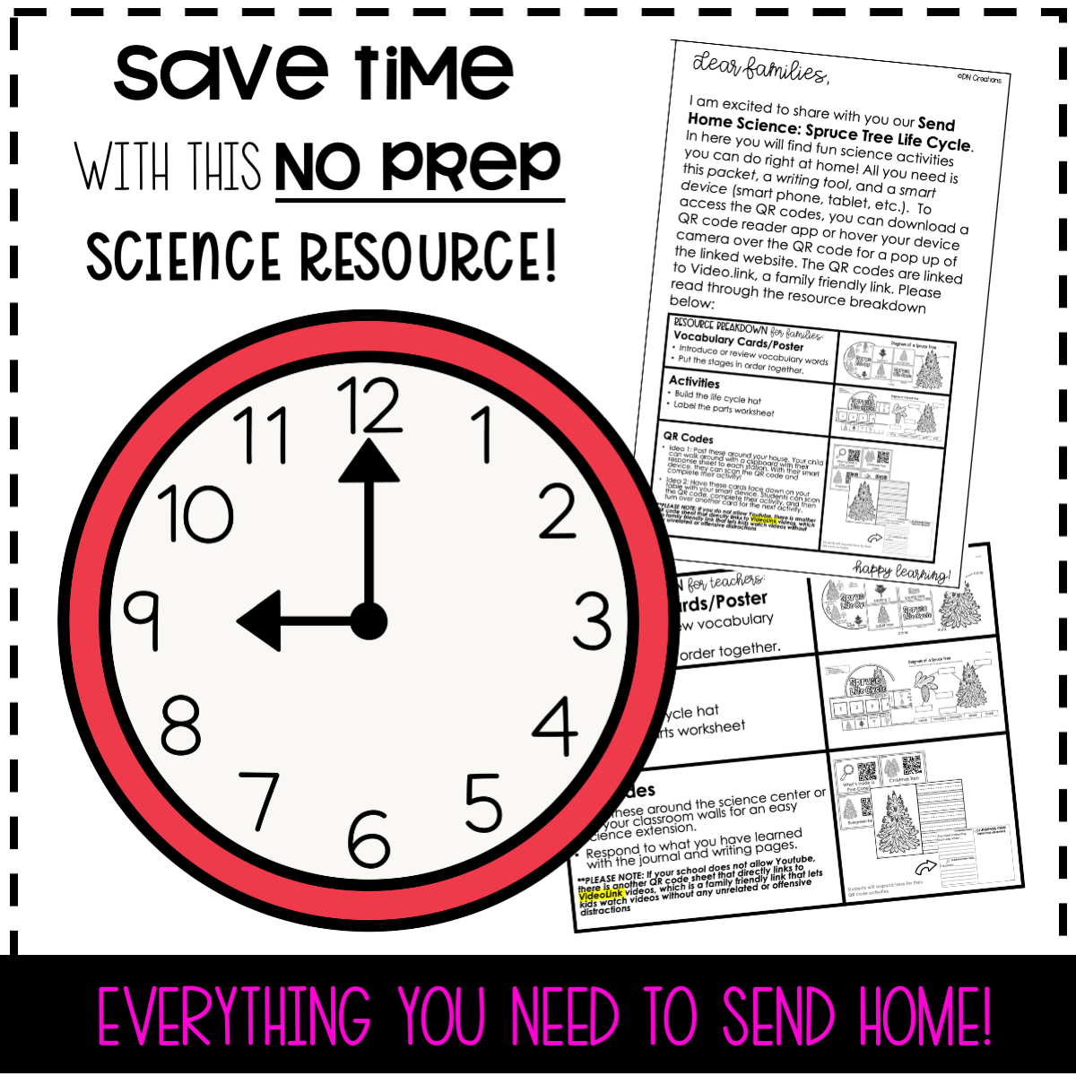 Send HOME Science Spruce Tree Life Cycle | Christmas Tree Lifecycle ...