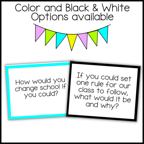 AVID Back to School Icebreaker - Editable Circle Discussion Prompt ...