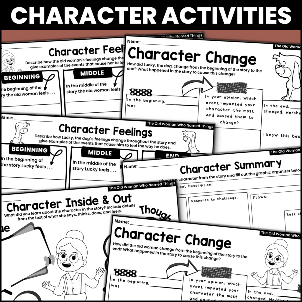 The Old Woman Who Named Things Read Aloud Book Companion Activities for ...