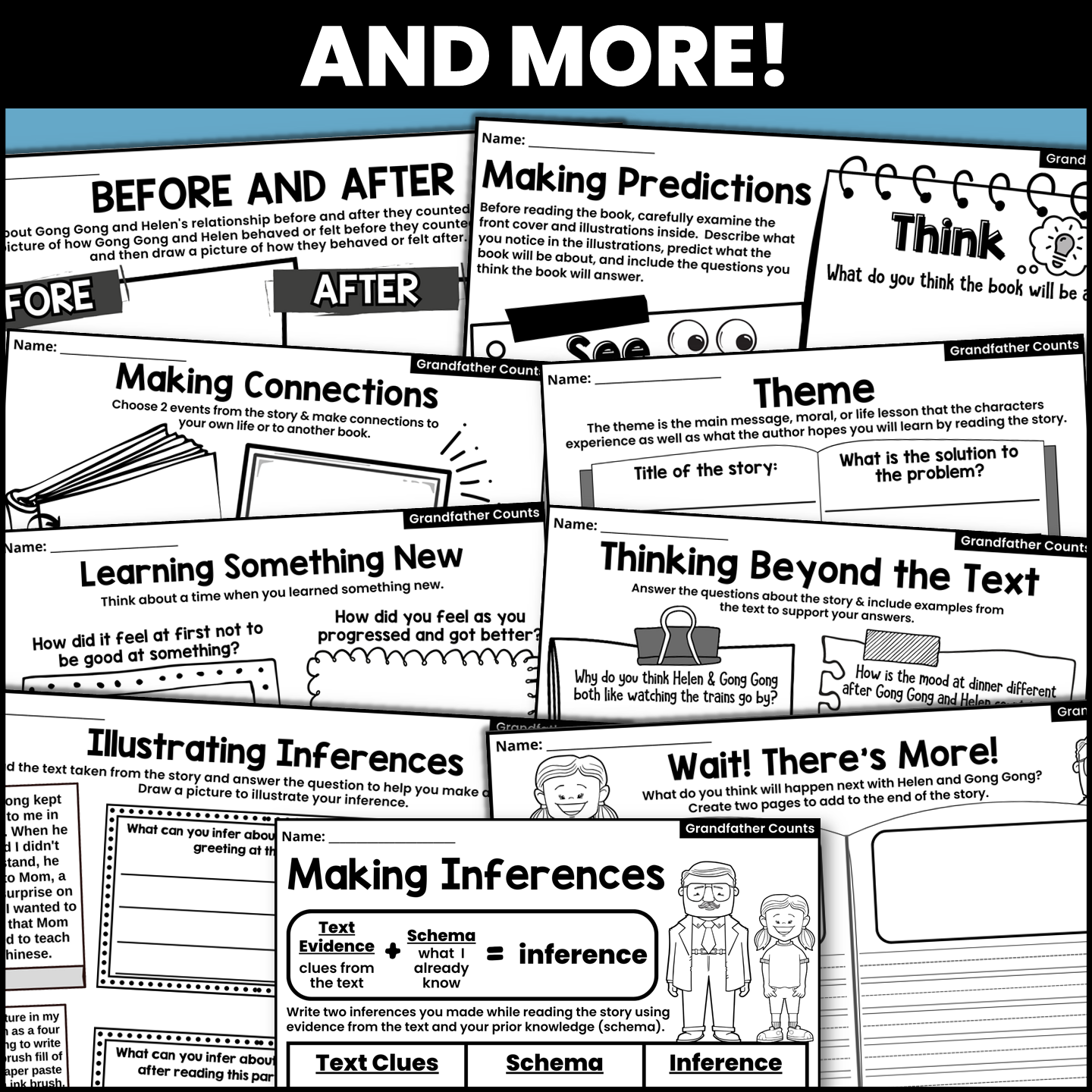 Grandfather Counts Read Aloud Book Companion Activities for IRA | Made ...