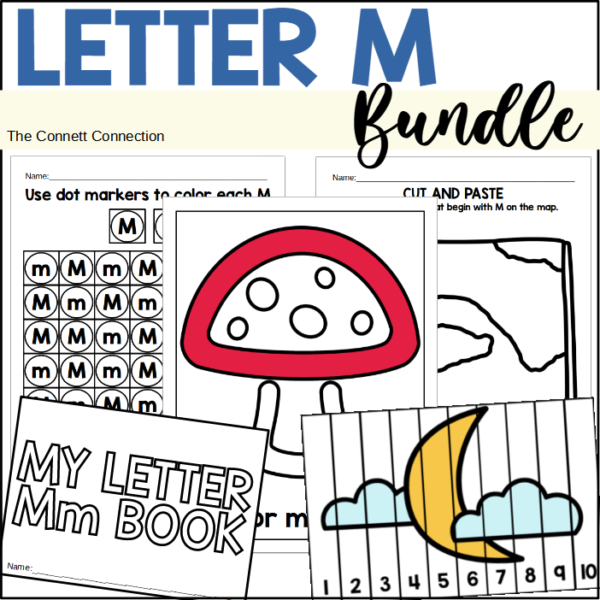 Letter M Worksheets and Hands On Centers Bundle | Made By Teachers