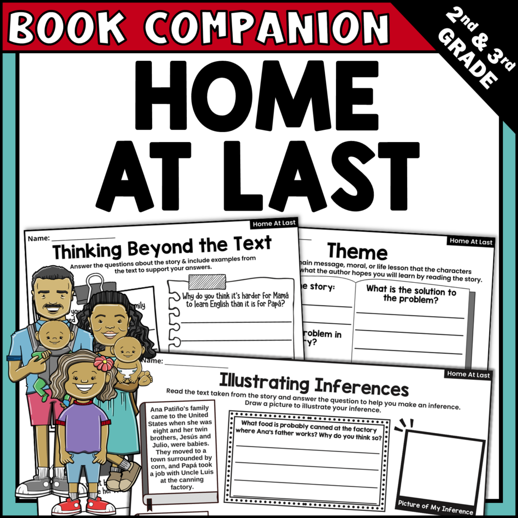 Home at Last Read Aloud Book Companion Activities for IRA | Made By ...