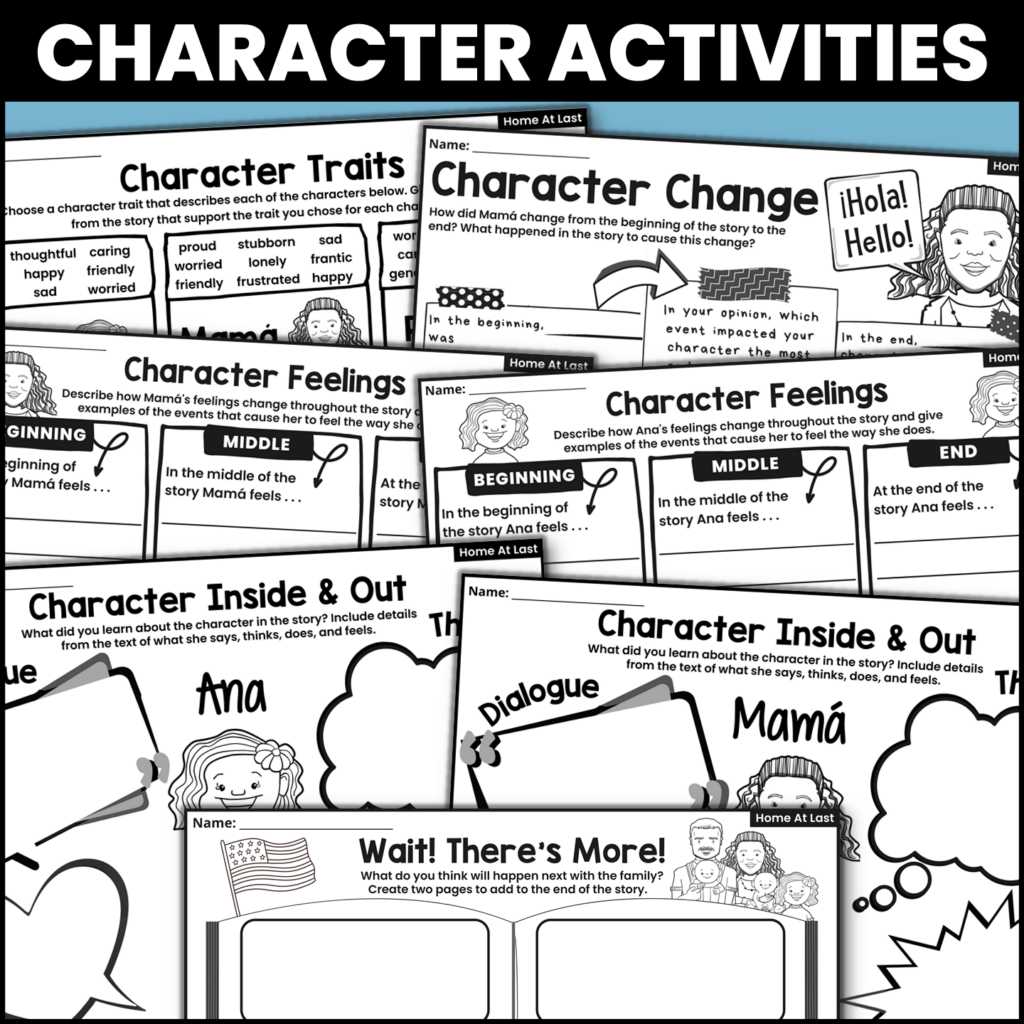 Home at Last Read Aloud Book Companion Activities for IRA | Made By ...